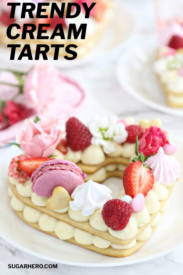 Cream Tarts with White Chocolate Frosting - SugarHero