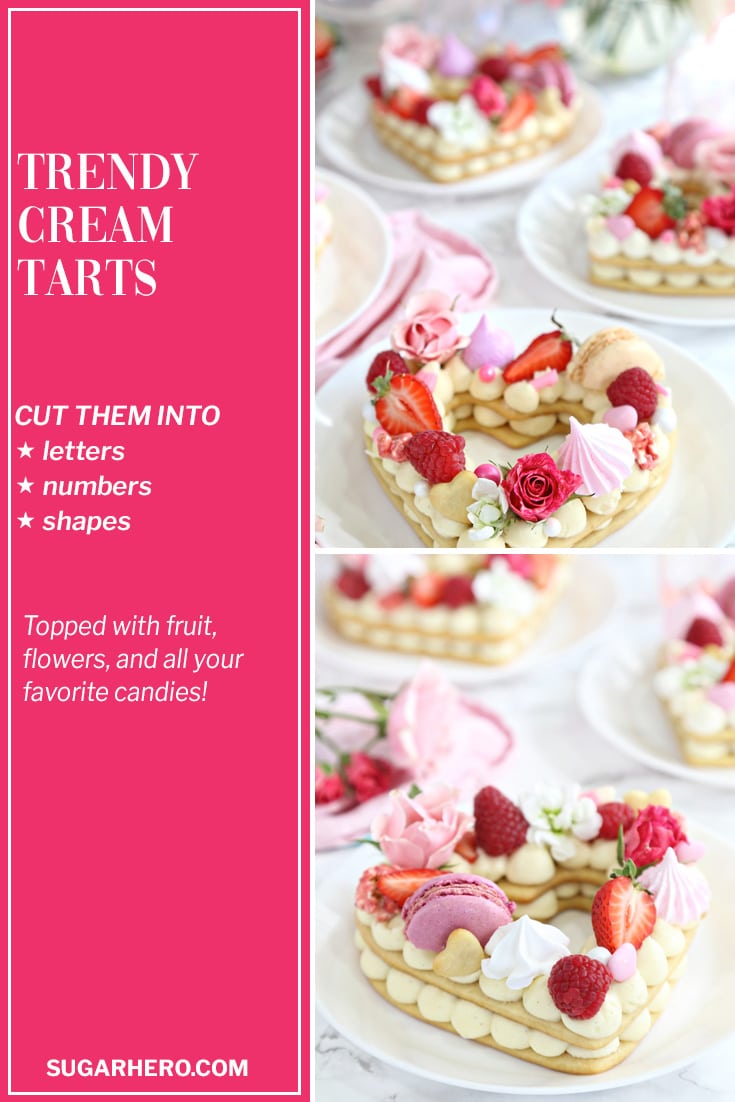 Cream Tarts with White Chocolate Frosting - SugarHero