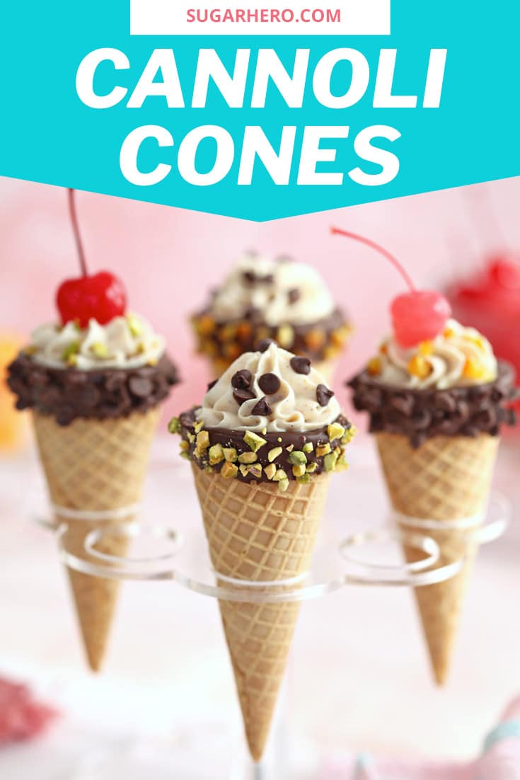 Cannoli Cones - SugarHero