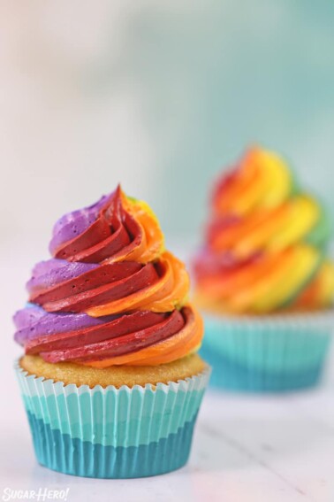 Rainbow Buttercream Frosting (Video & Tutorial!)- SugarHero