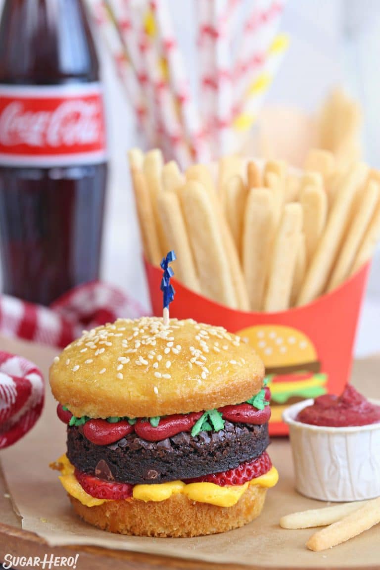 Hamburger Cupcakes Recipe - SugarHero