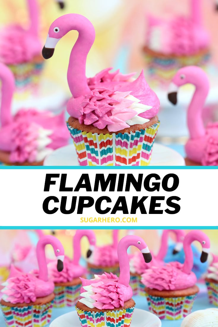 Flamingo Cupcakes - SugarHero