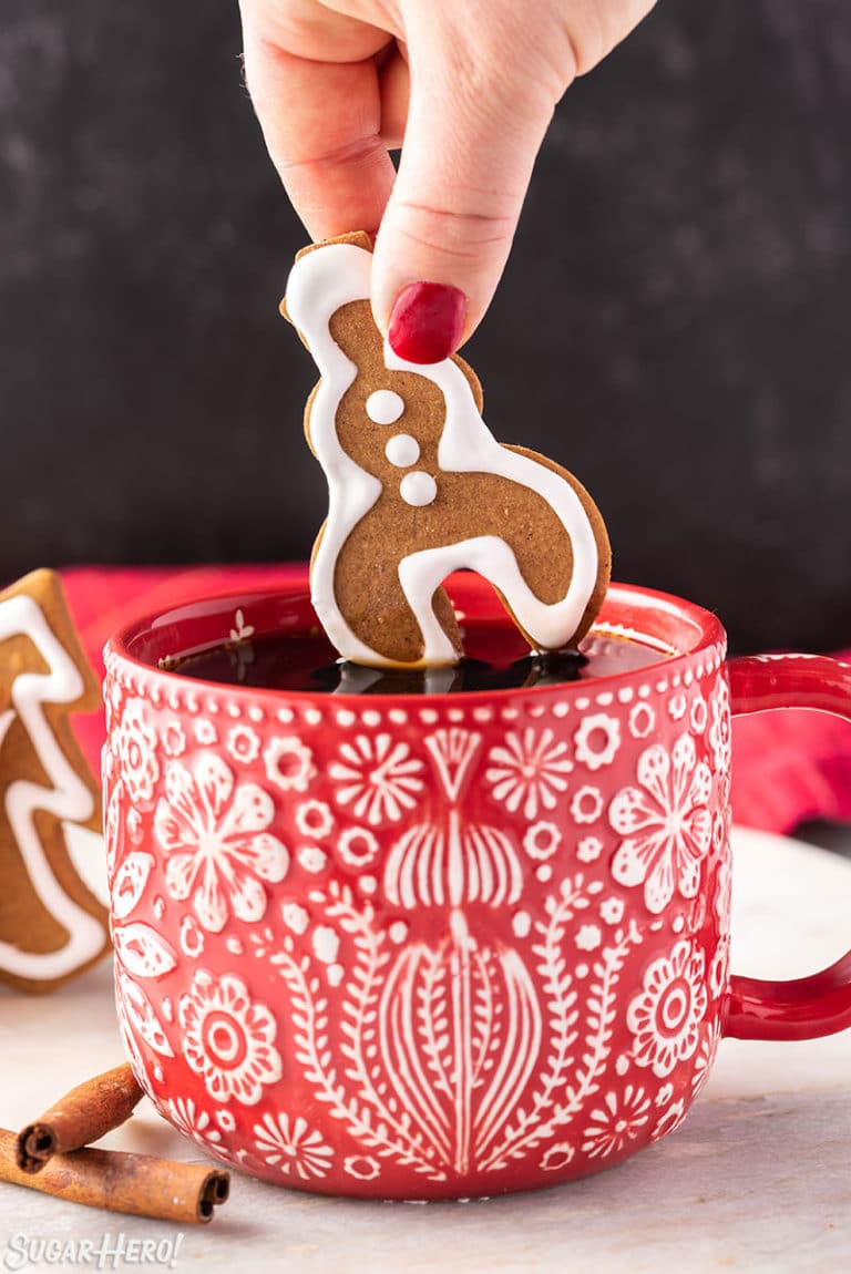 Gingerbread Cookie Mug Toppers - SugarHero