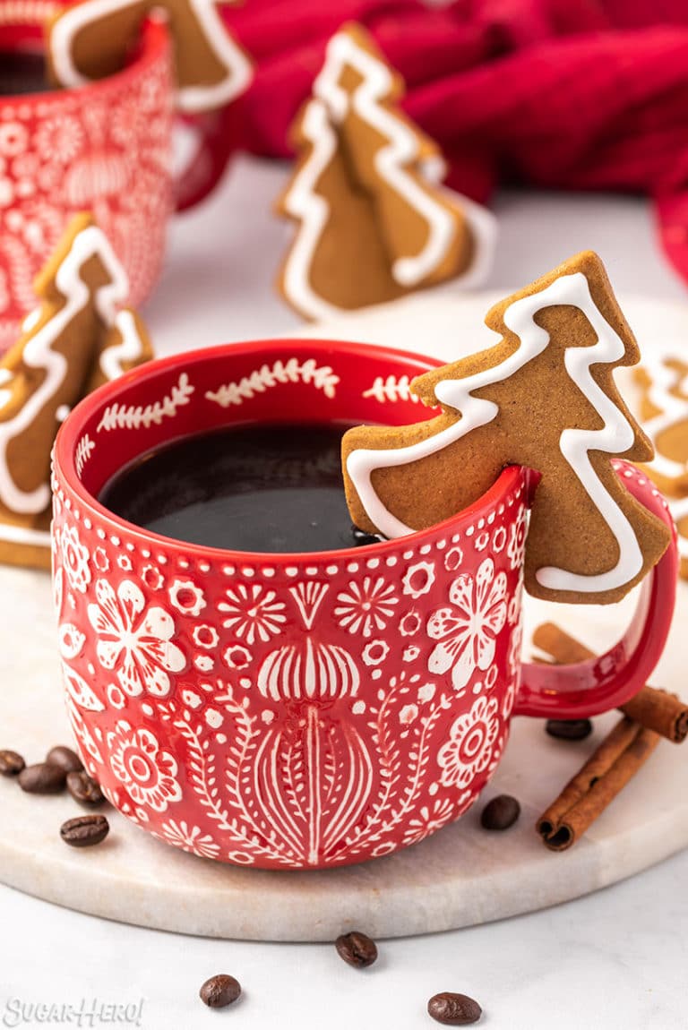 Gingerbread Cookie Mug Toppers - SugarHero