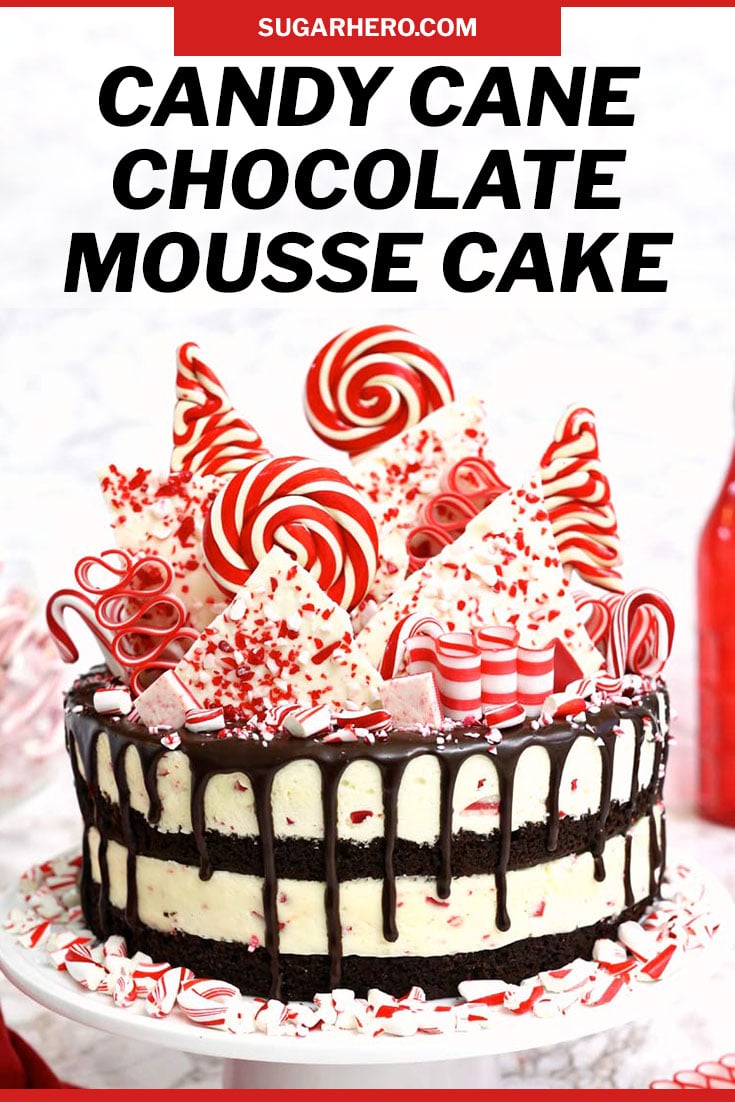 Candy Cane Mousse Cake - SugarHero