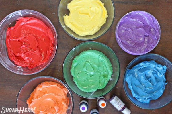 Rainbow Buttercream Frosting (Video & Tutorial!)- SugarHero
