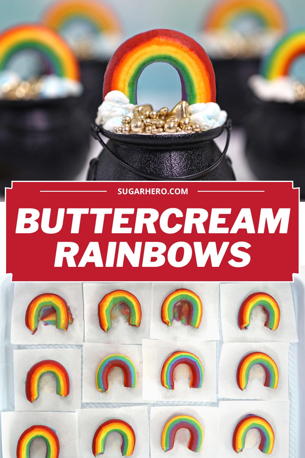 Buttercream Rainbows - SugarHero
