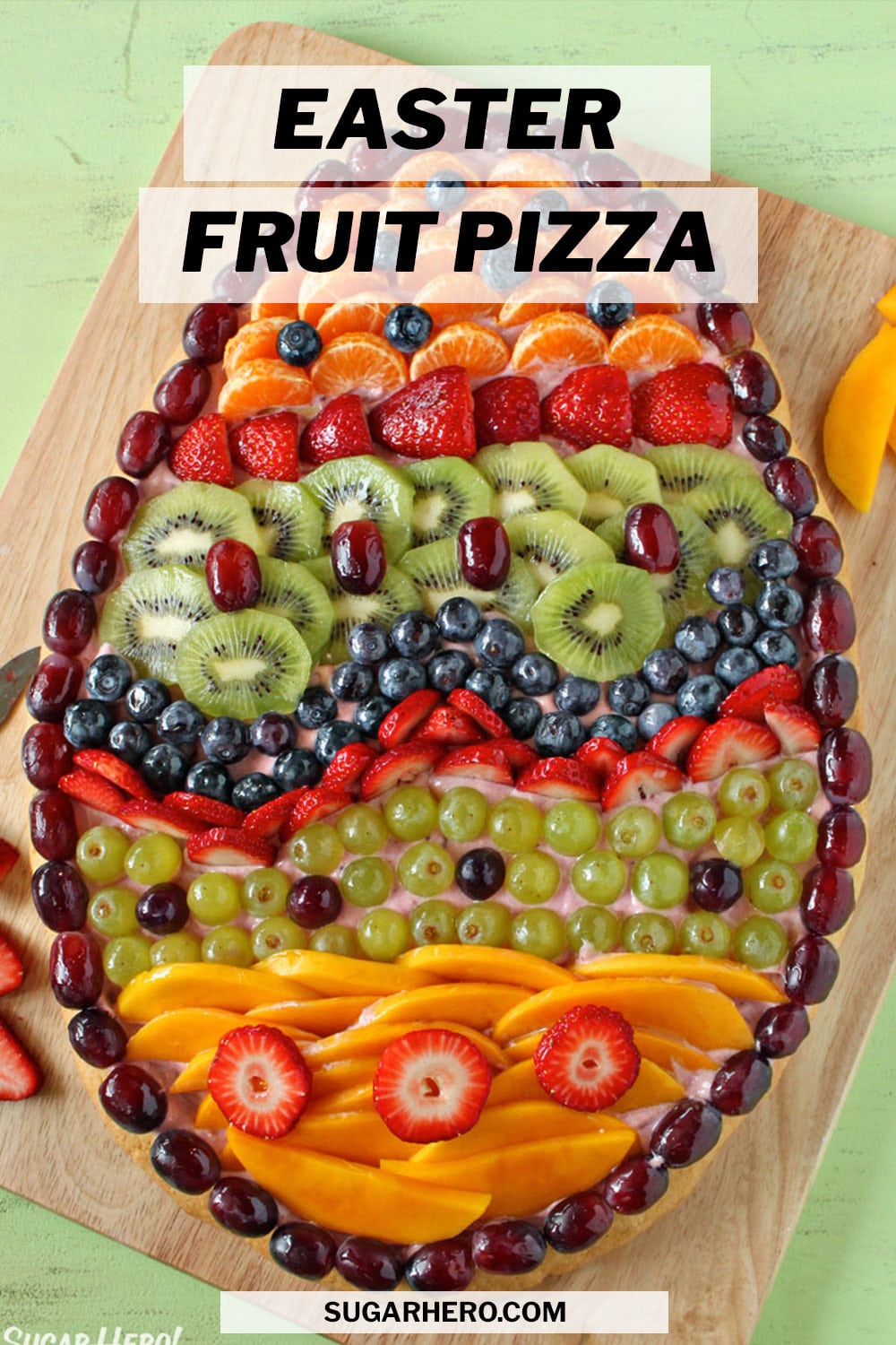 Easter Fruit Pizza - SugarHero