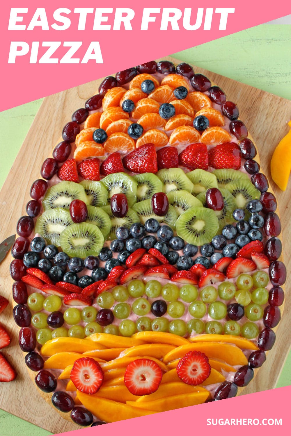 Easter Fruit Pizza - SugarHero