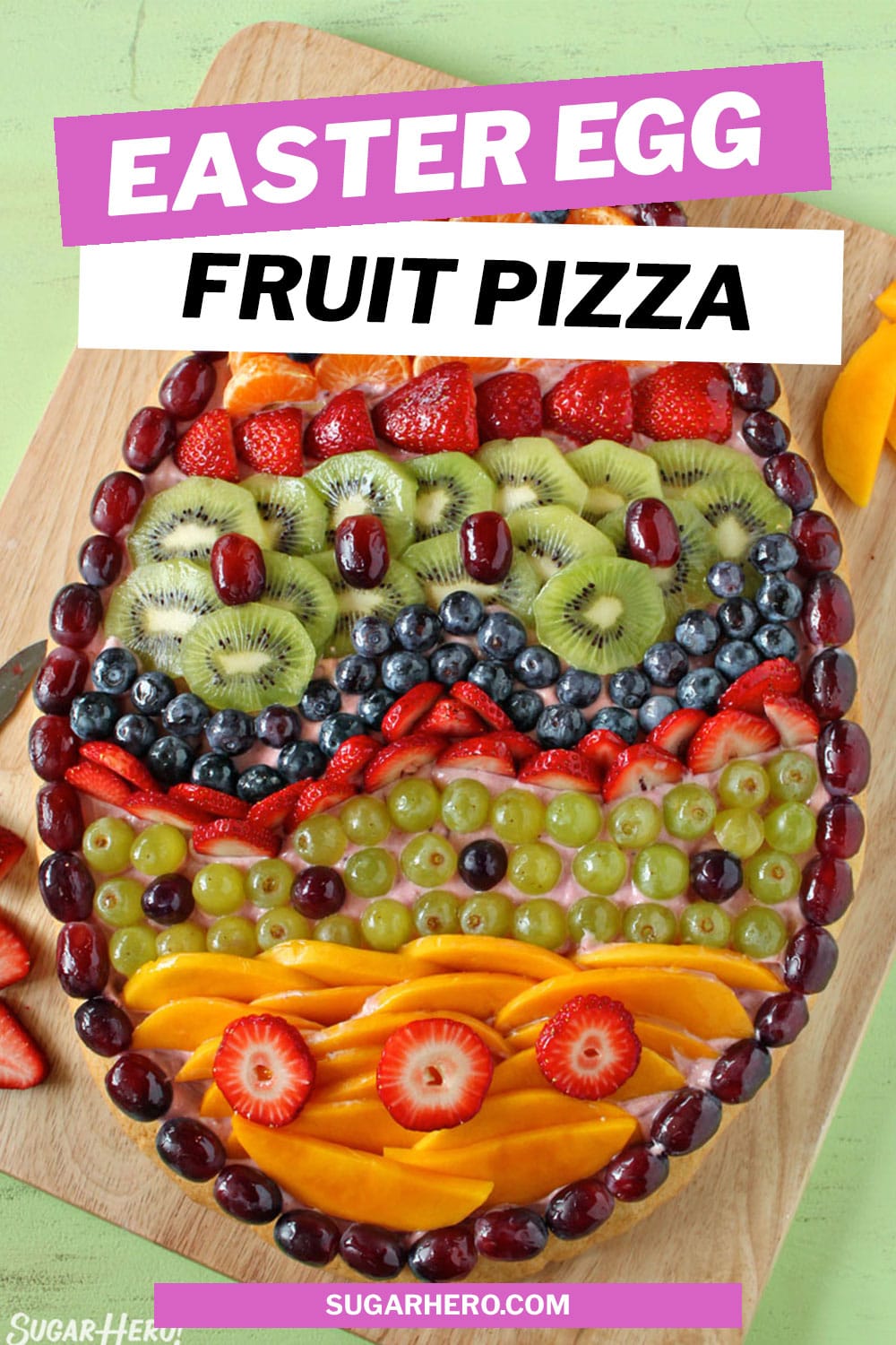 Easter Fruit Pizza - SugarHero
