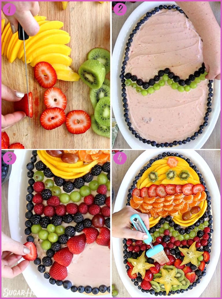 Easter Fruit Pizza - SugarHero