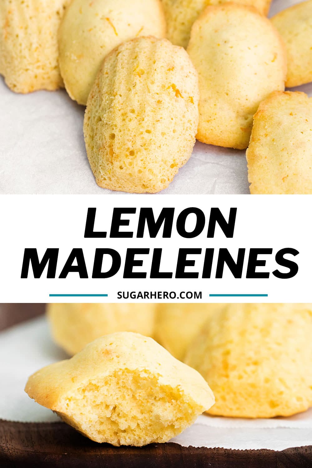 Lemon Madeleines - SugarHero