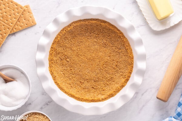 Easy Graham Cracker Crust Recipe - 4-Ingredient Recipe! SugarHero