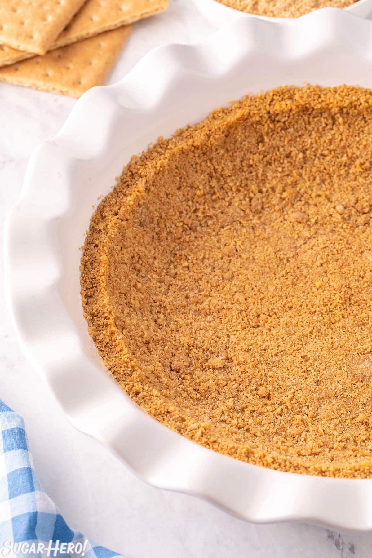 Easy Graham Cracker Crust Recipe - 4-Ingredient Recipe! SugarHero