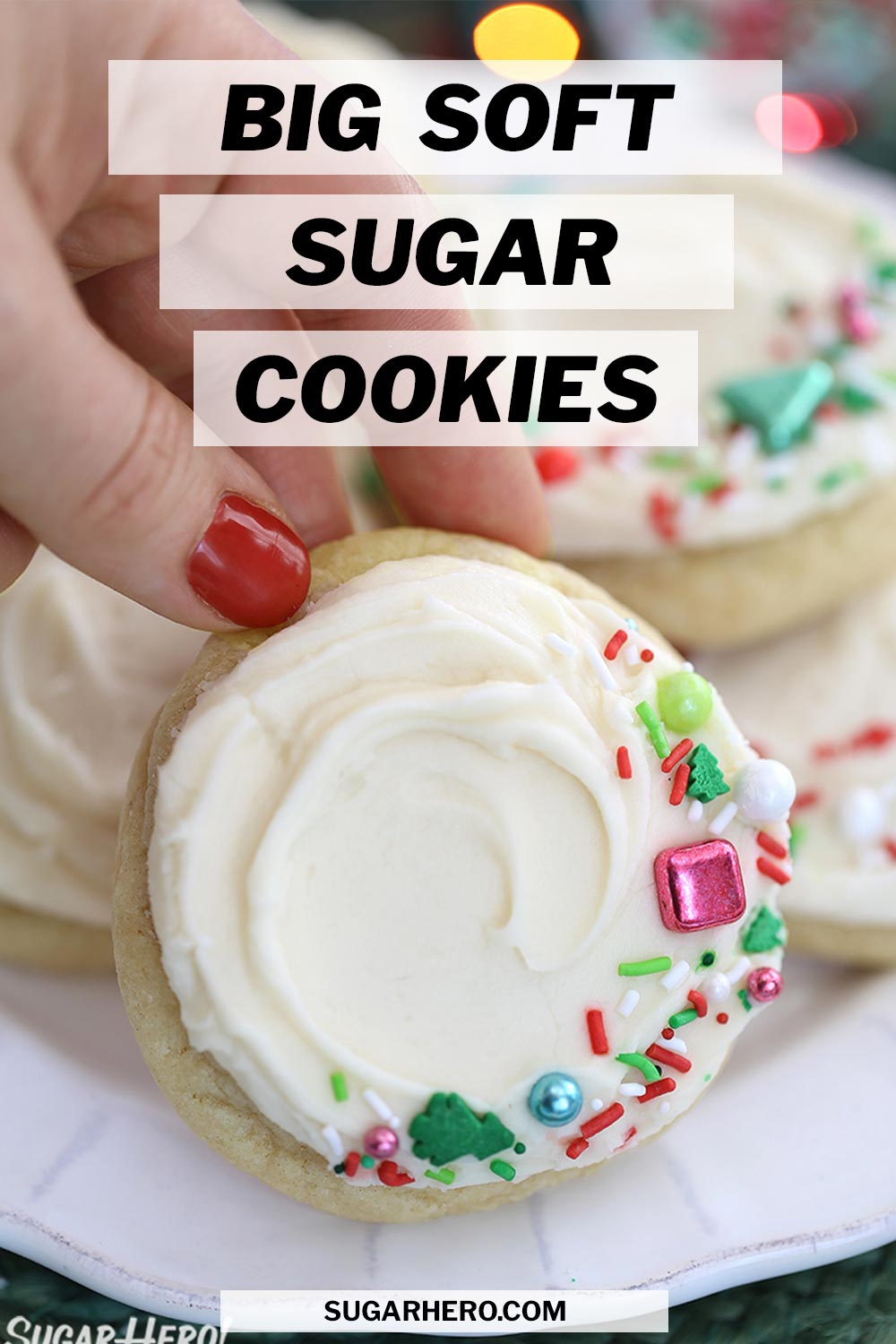 Big Soft Sugar Cookies with Frosting (plus Video!) - SugarHero