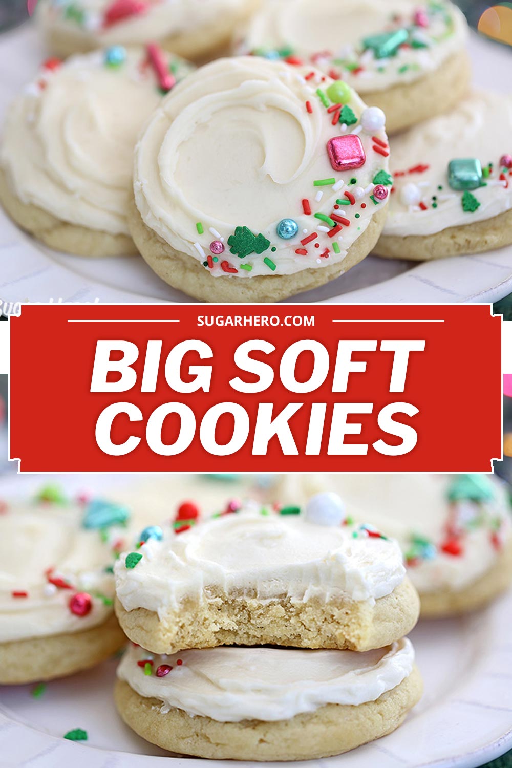 Big Soft Sugar Cookies with Frosting (plus Video!) - SugarHero