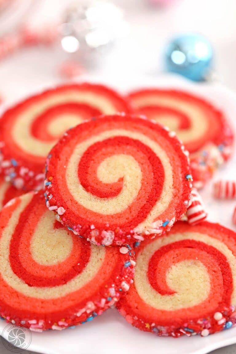 Peppermint Pinwheel Cookies - SugarHero