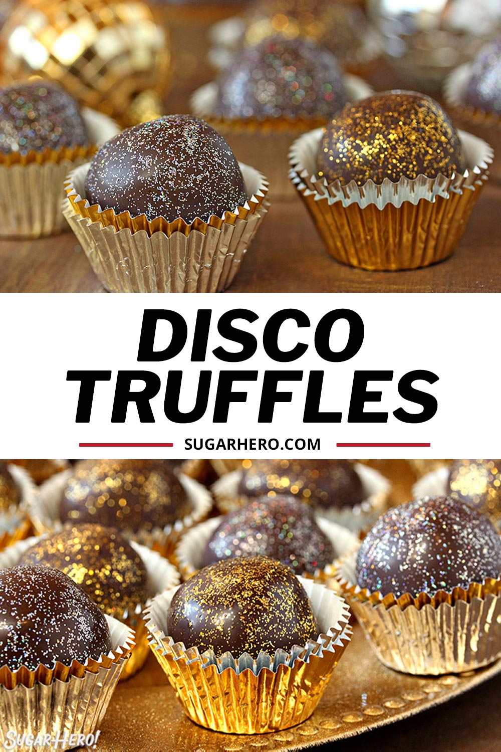 Disco Truffles for New Year's Eve - SugarHero