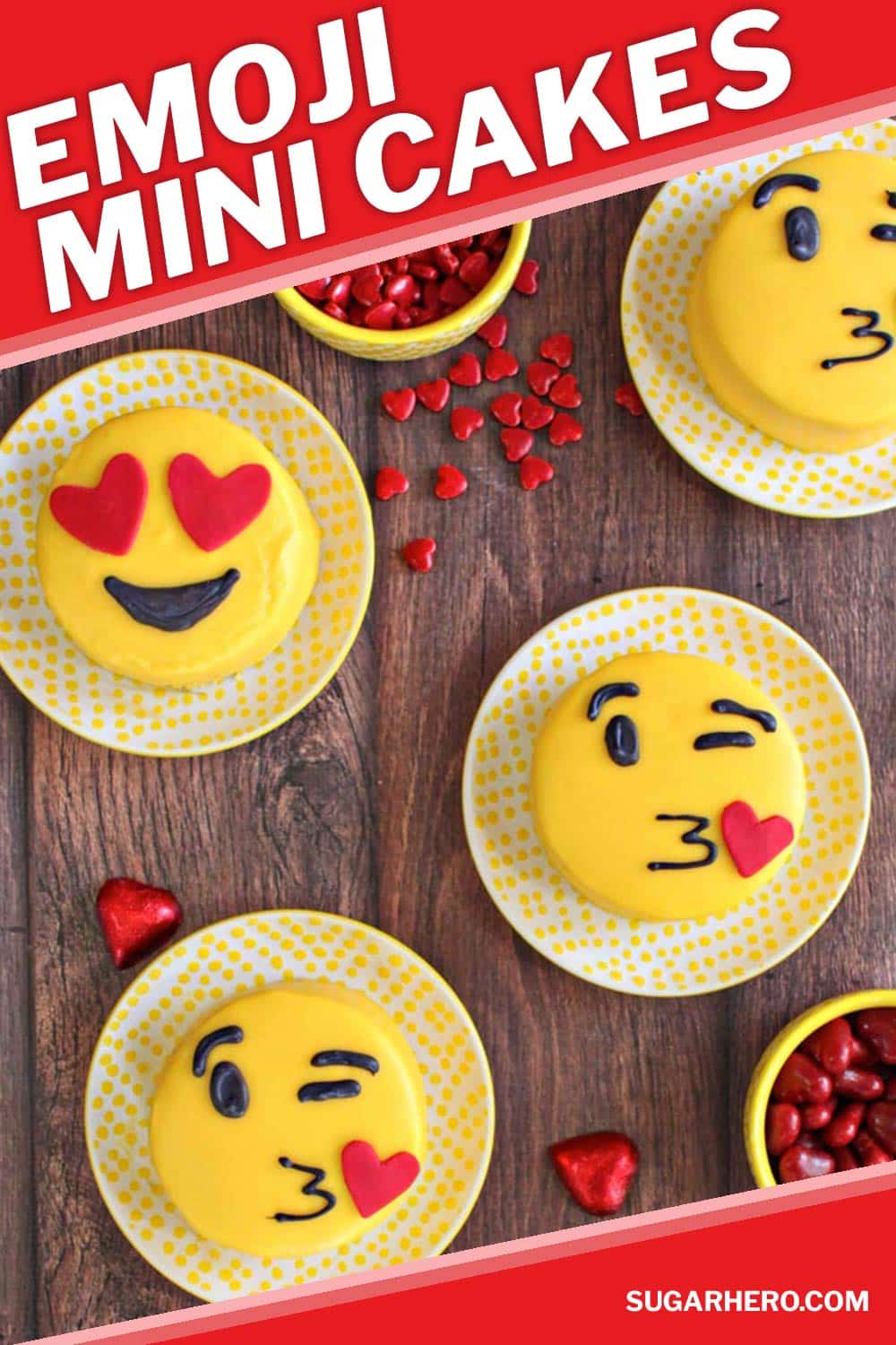 Emoji Mini Cakes - SugarHero
