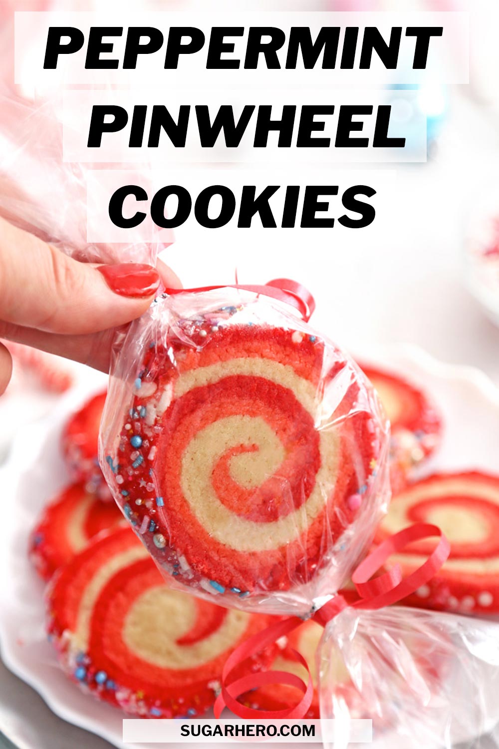 Peppermint Pinwheel Cookies - SugarHero