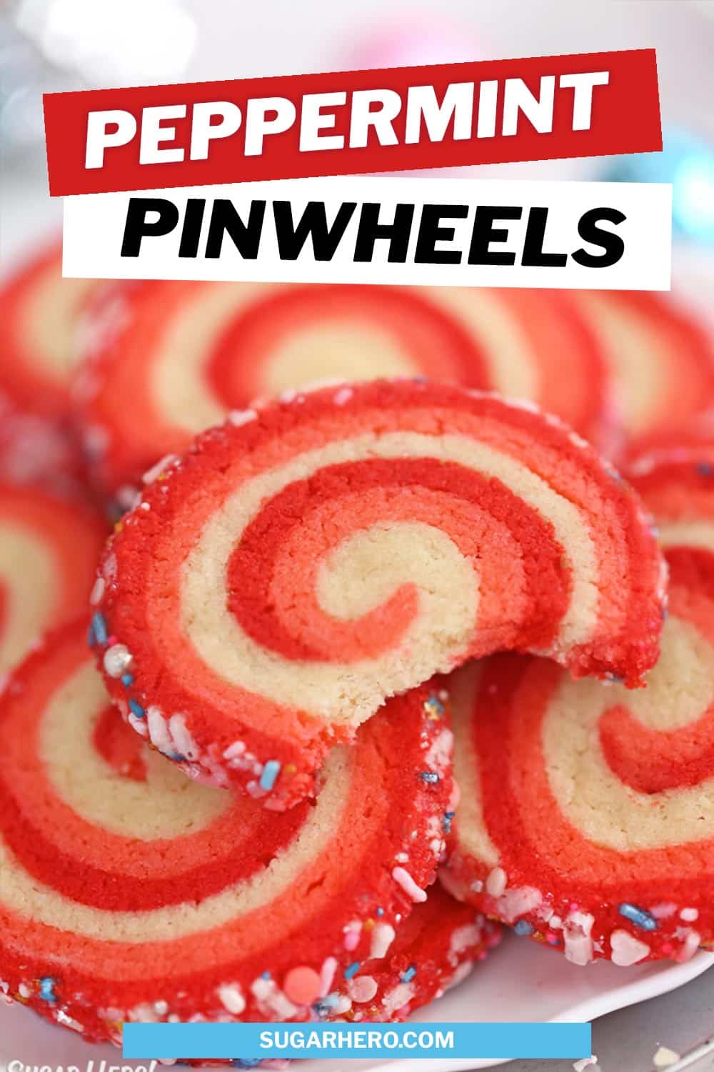 Peppermint Pinwheel Cookies - SugarHero
