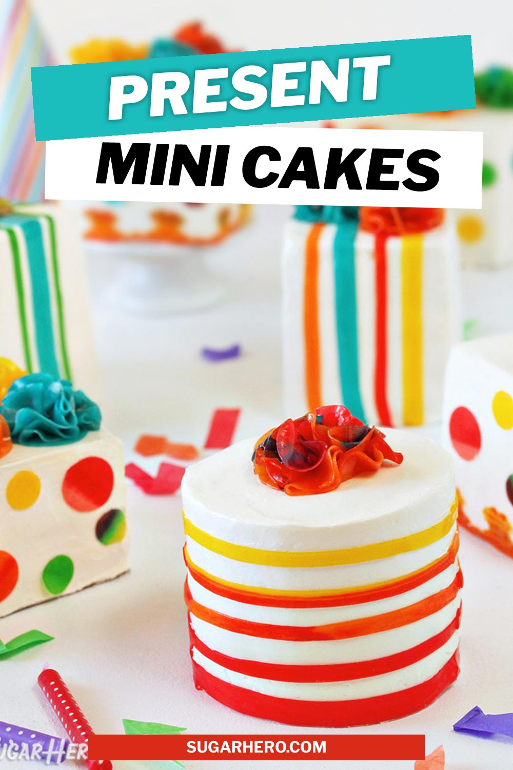 Birthday Present Mini Cakes