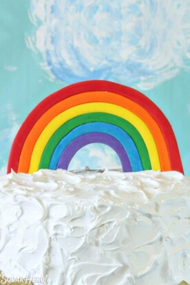 How to Make A Fondant Rainbow Cake Topper - SugarHero