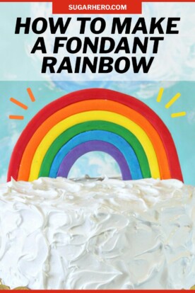 How to Make A Fondant Rainbow Cake Topper - SugarHero