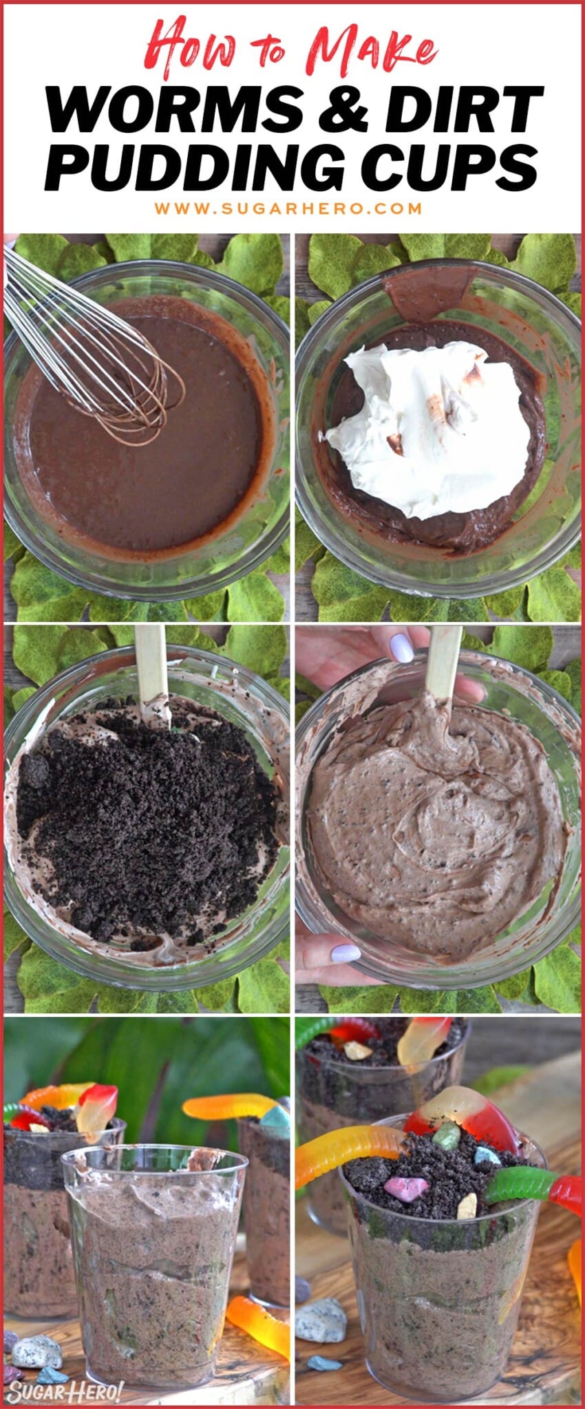 Dirt Pudding Cups (Dirt Dessert) - SugarHero