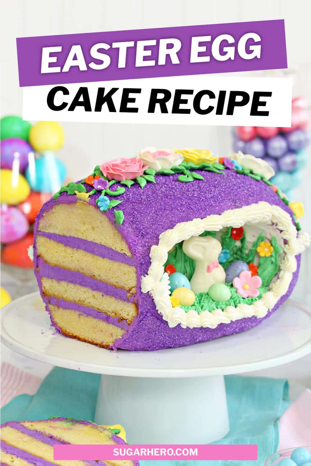 Sugar Easter Egg Cake - SugarHero