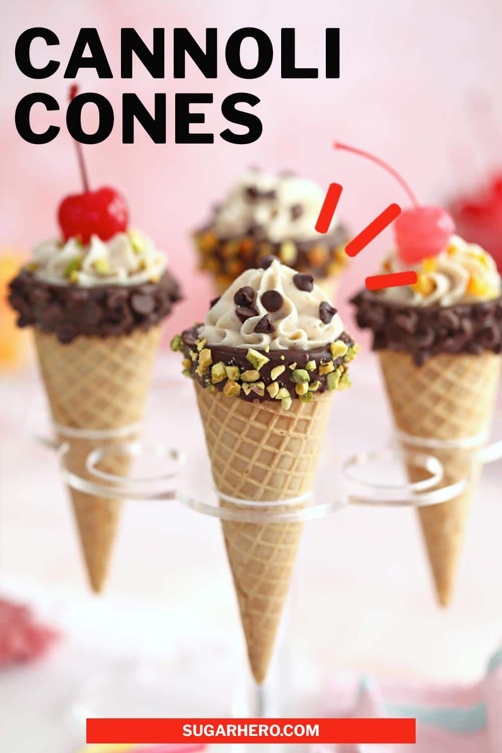 Cannoli Cones - SugarHero