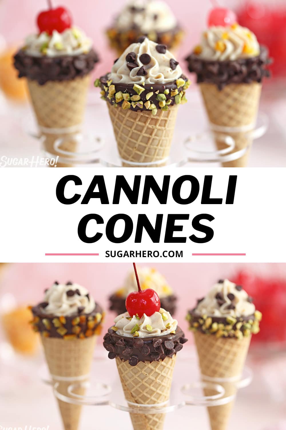 Cannoli Cones - SugarHero