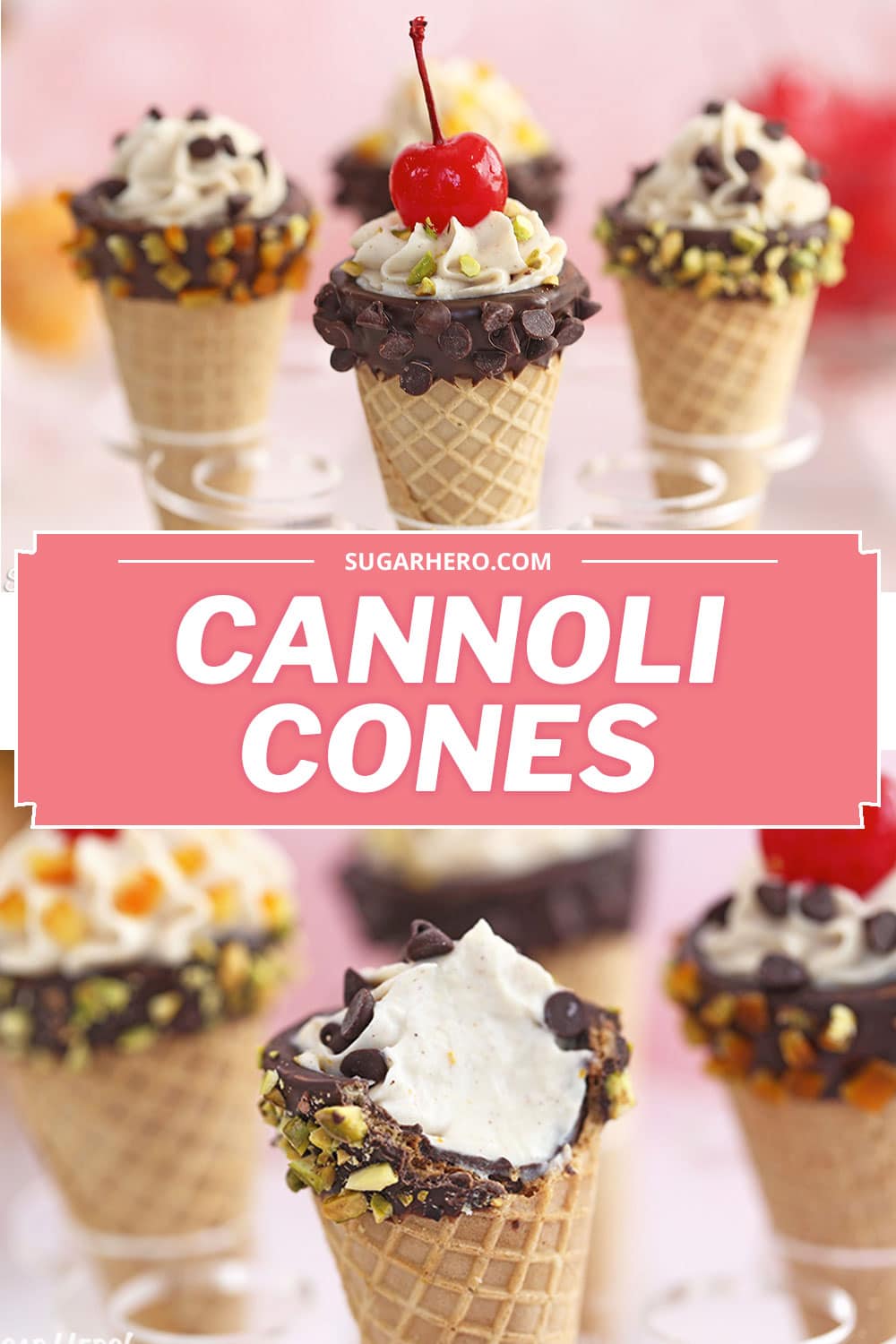 Cannoli Cones - SugarHero