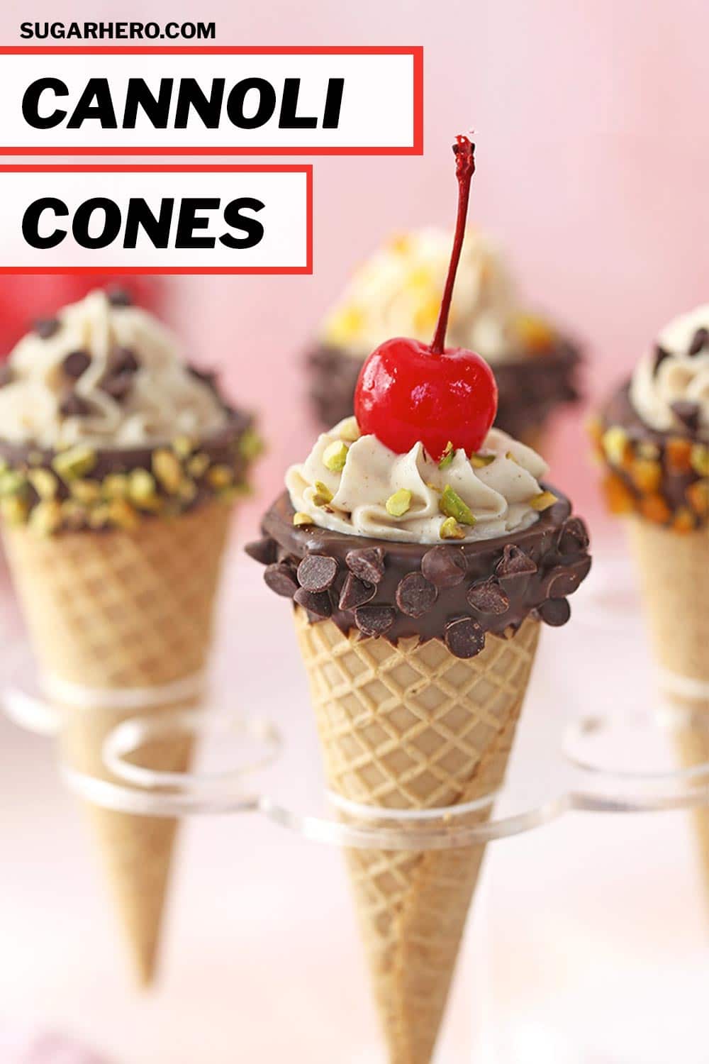 Cannoli Cones - SugarHero
