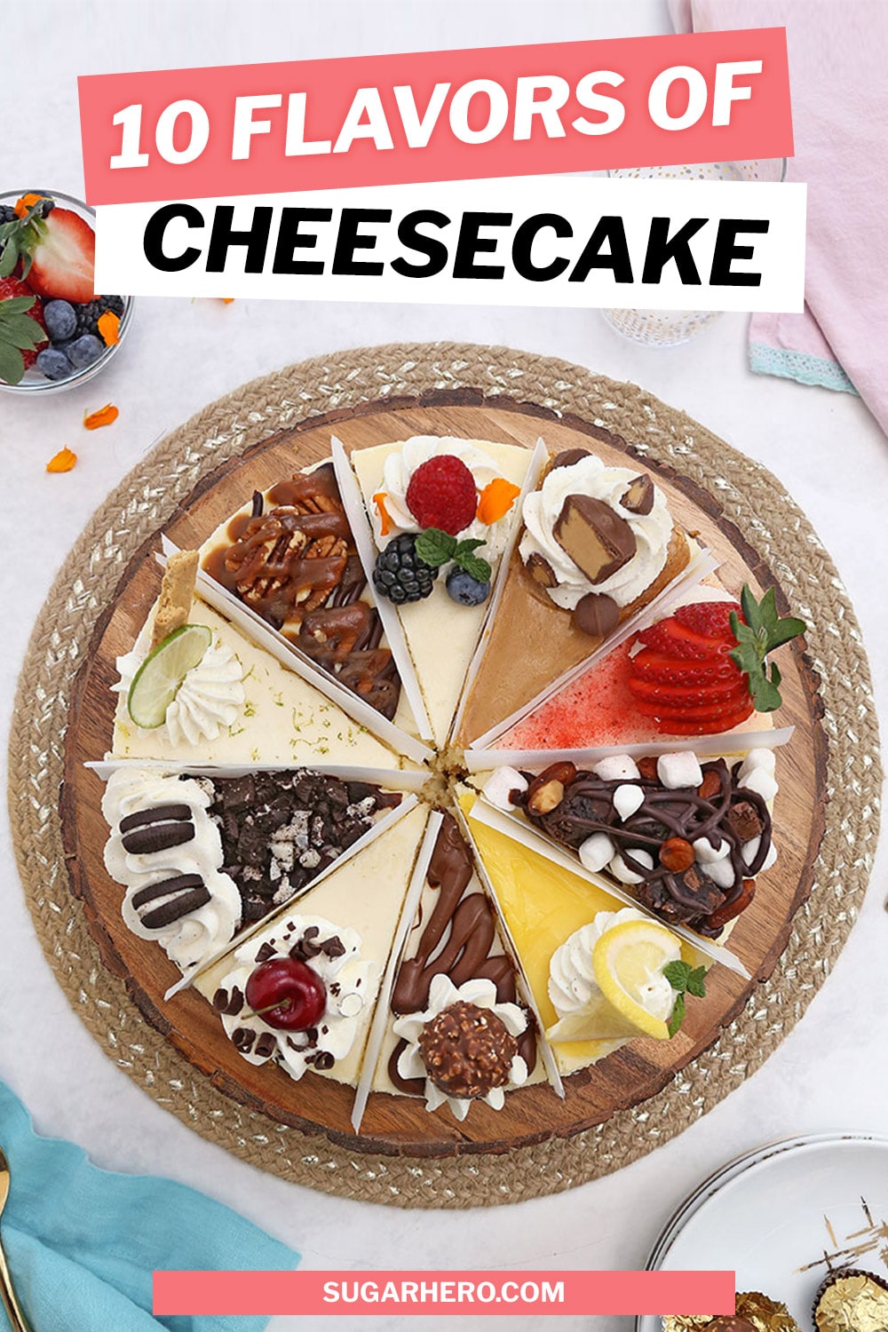 10-Flavor Cheesecake Sampler - SugarHero