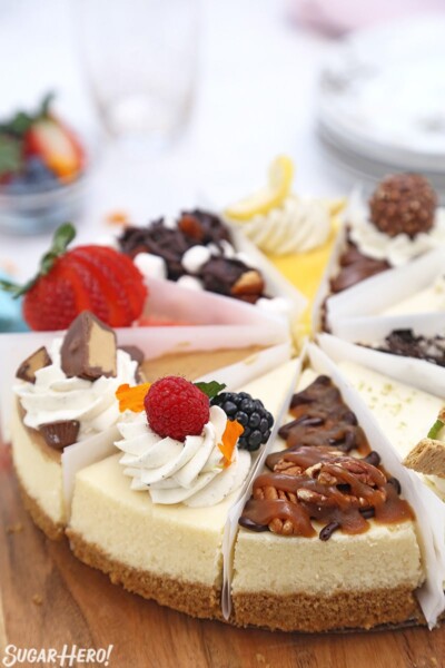 10-Flavor Cheesecake Sampler - SugarHero