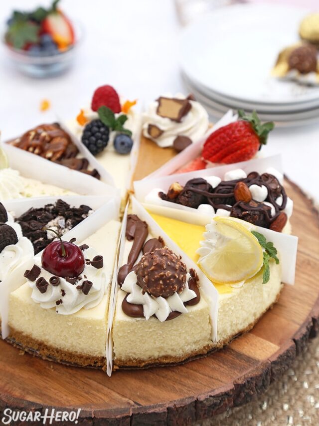 10 Flavors in ONE Cheesecake! - SugarHero