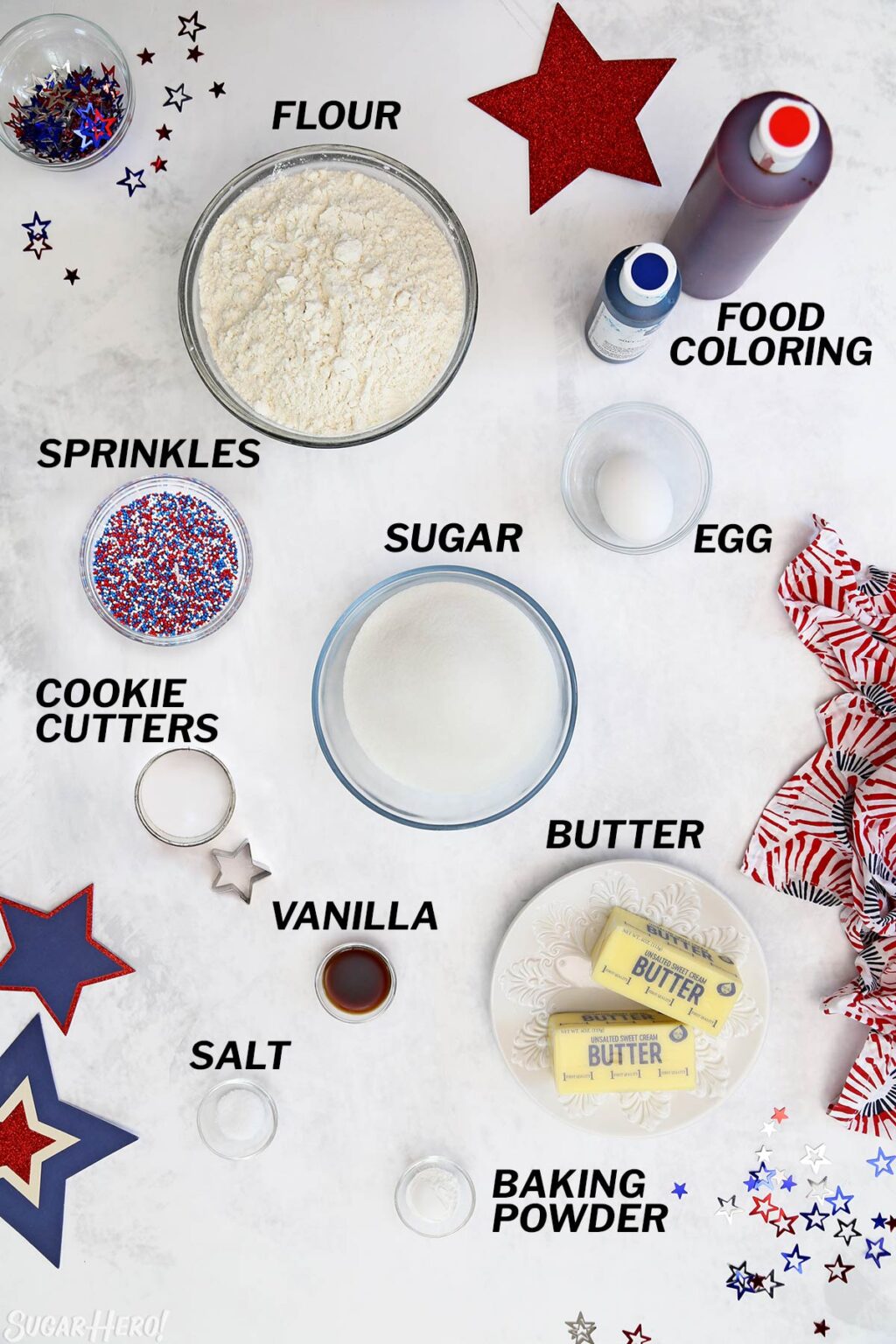 Stars and Stripes Sugar Cookies for the 4th of July - SugarHero