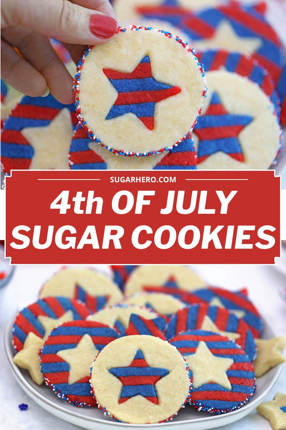 Stars and Stripes Sugar Cookies for the 4th of July - SugarHero