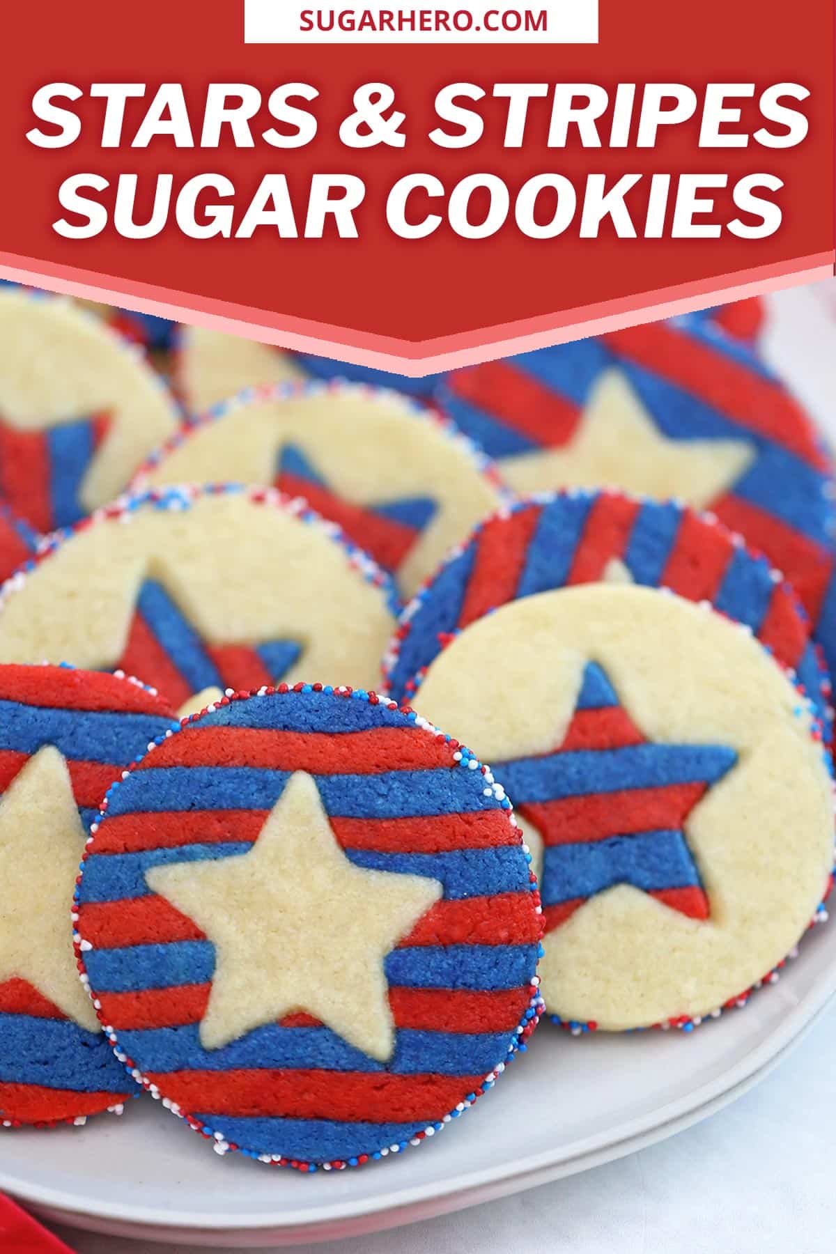 Stars and Stripes Sugar Cookies for the 4th of July - SugarHero