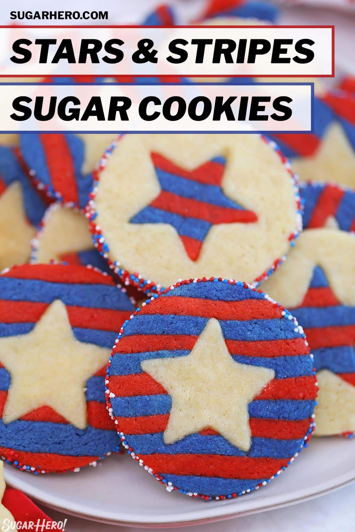 Stars and Stripes Sugar Cookies for the 4th of July - SugarHero