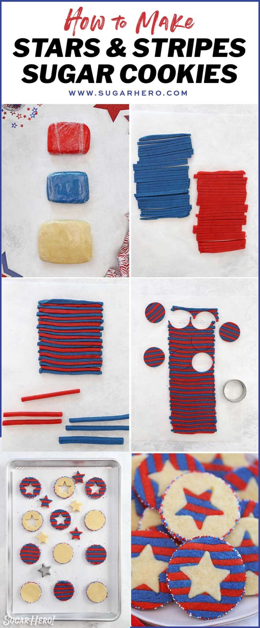 Stars and Stripes Sugar Cookies for the 4th of July - SugarHero
