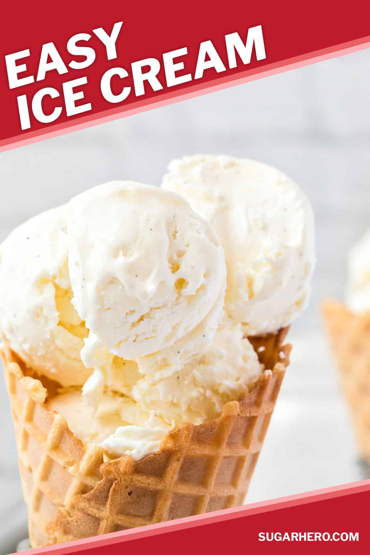 Easy Vanilla Ice Cream (No-churn recipe!) - SugarHero