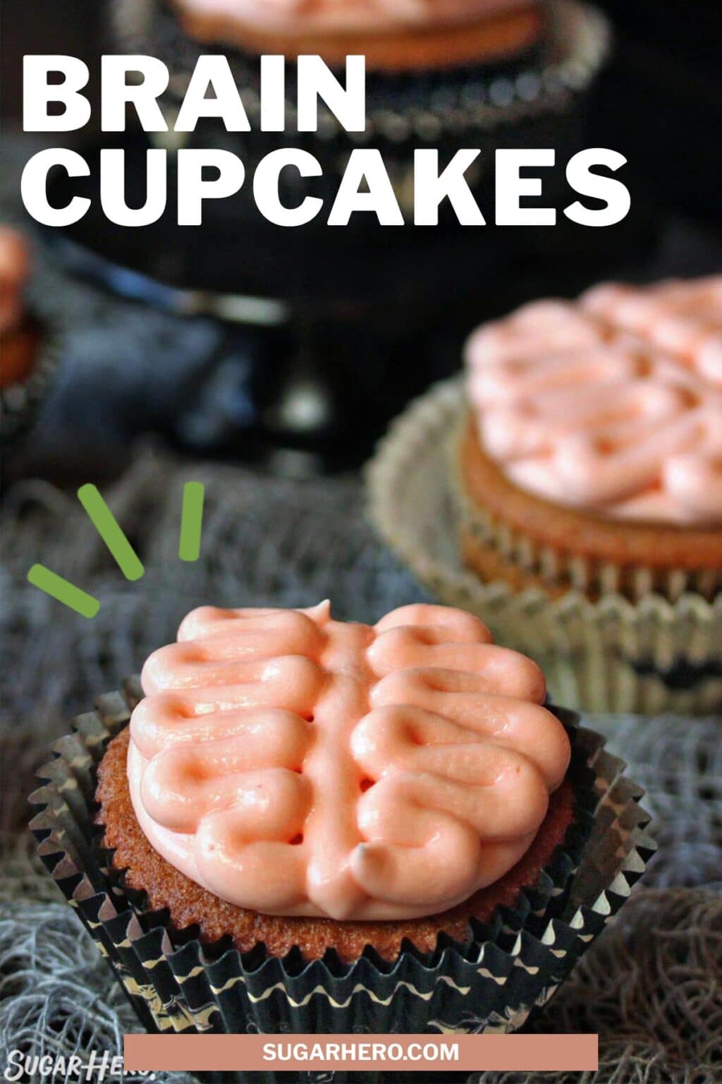 Brain Cupcakes - SugarHero
