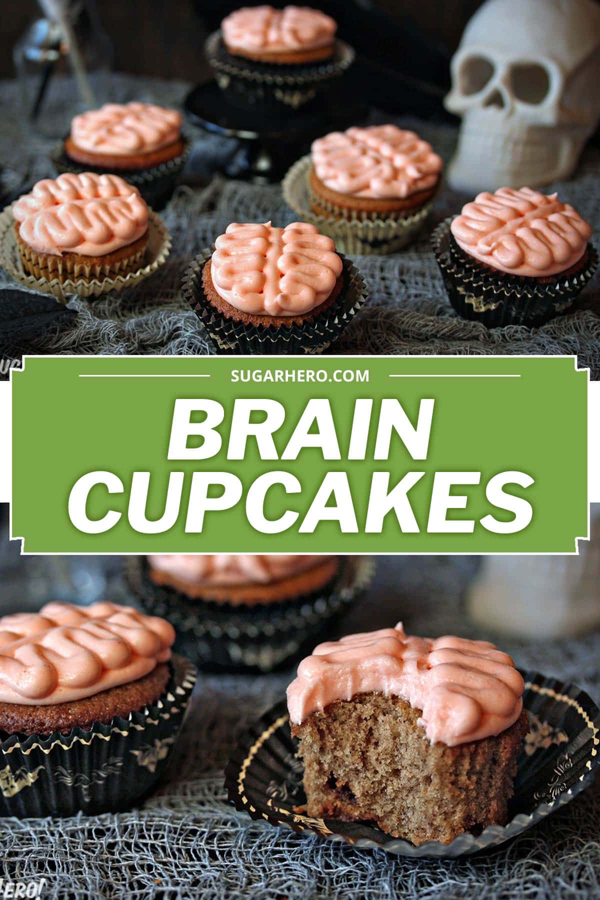 Brain Cupcakes - SugarHero