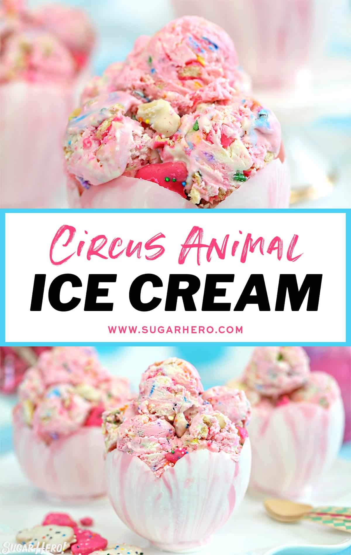 Circus Animal Ice Cream (No-Churn) - SugarHero