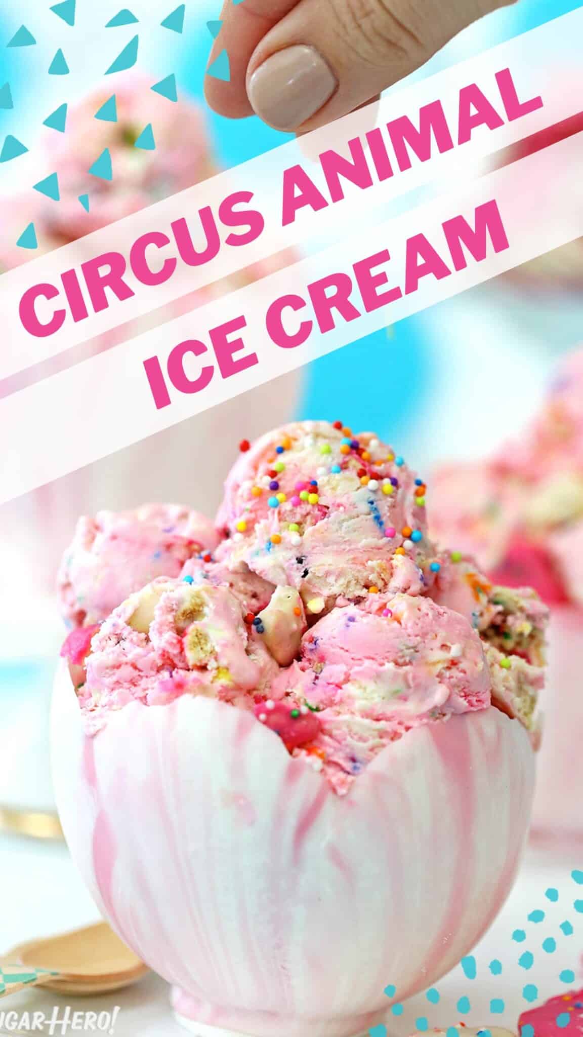 Circus Animal Ice Cream (No-Churn) - SugarHero