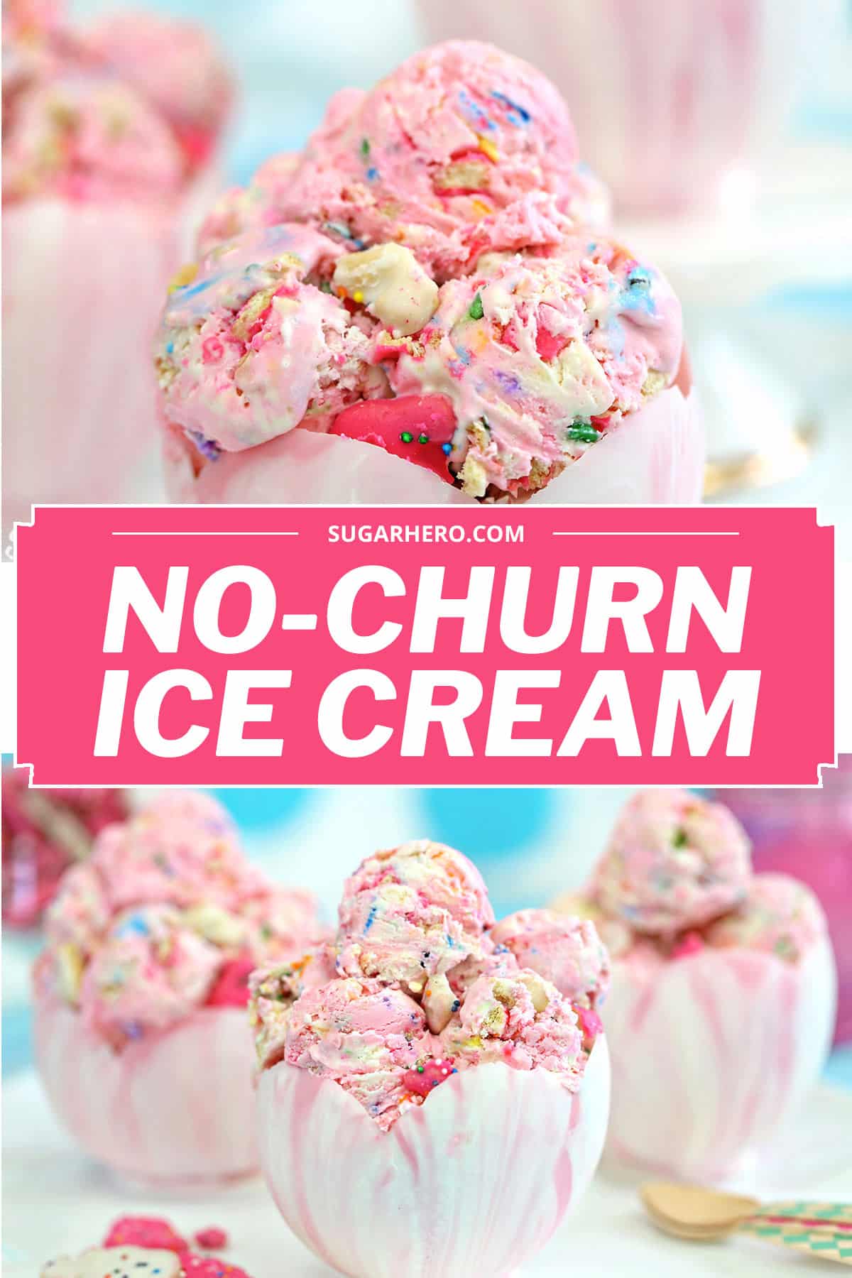 Circus Animal Ice Cream (No-Churn) - SugarHero