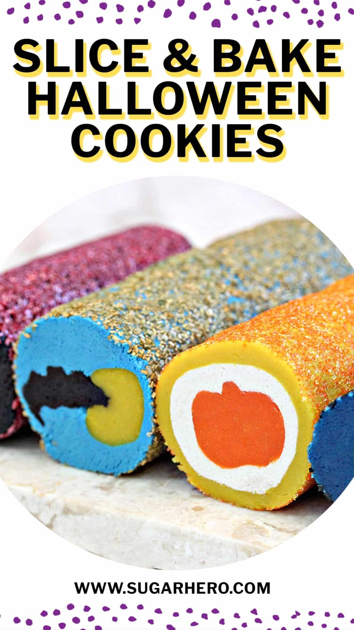 Slice and Bake Halloween Cookies - SugarHero