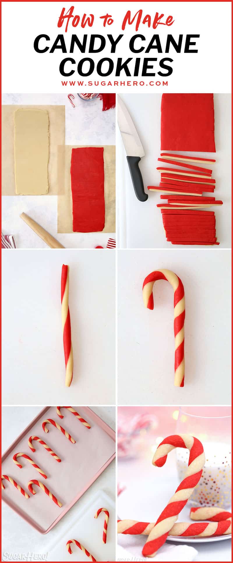 Candy Cane Cookies - SugarHero
